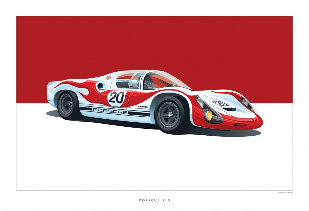 Classic Porsche Art by Arthur Schening - Ferdinand
