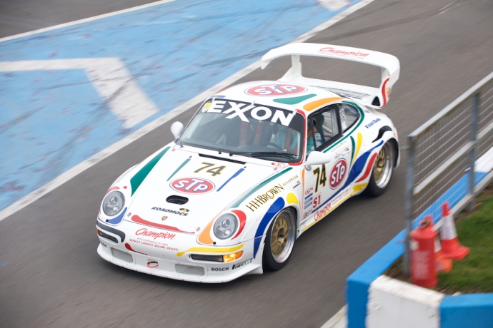 Porsche 993 GT2 EVO on track at Donington - Ferdinand